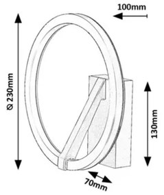 Rabalux 71350 - LED Nástěnné svítidlo RENARA LED/8W/230V 3000K