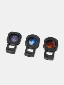 Sinsay - LED projektor s vyměnitelnými filtry s motivem planet - černá
