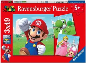 Puzzle ravensburger 051861 super mario 3x49 dílků