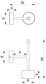 Nástěnná lampa ARENA 1xGX53/11W/230V bílá/chrom