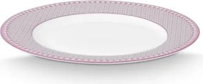 Pip Studio Lily &amp; Lotus talíř Ø26,5cm, lila (Talíř na hlavní chod)