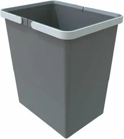 Elletipi BIG 18 L Plastový koš s rukojeťmi šedá / bez víka / 34 x 22.5