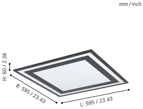 Eglo 99039 - LED Stropní svítidlo SAVATARILA LED/36W/230V