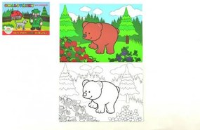 Teddies Omalovánky Moje první lesní zvířátka 21x14,5cm