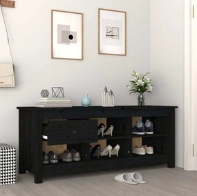 vidaXL Botník 110 x 38 x 45,5 cm masivní borovice [814594] Barva: Přírodní