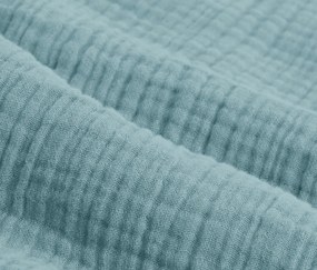 Tchibo - Mušelínové povlečení, modrá, standardní velikost