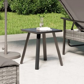 Zahradní stolek antracitový 34 x 34 x 38 cm ocel - Default Title