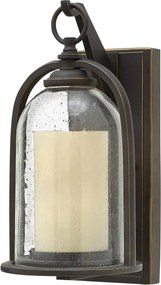 Elstead QUINCY S venkovní lucerna IP44 1×E27 hnědá barva 34 cm
