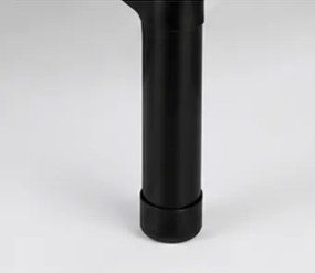 botník, 6 pater, kov/plast, 113x56x26 cm, černá, Dekorino BB20260022