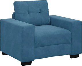 Set pohovek 3 ks Modrá samet 3324648