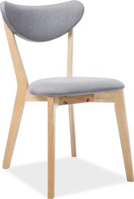 Casarredo - Komfort nábytek Dřevěná jídelní židle BRANDO šedá/dub