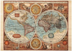 DINO Puzzle 500 dílků Mapa světa z roku 1626 47x33cm skládačka dn502307