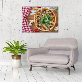 Skleněný obraz pizzy (70x50 cm)