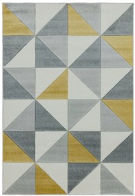 Žlutý koberec Furla Cubic Ochre Rozměry: 120x170 cm