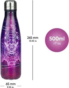 BAAGL Termoláhev s kovovým víčkem Galaxy 500 ml