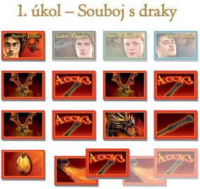 EFKO Hra Harry Potter Turnaj tří čarodějnických škol 3v1 *SPOLEČENSKÉ HRY* ef5510