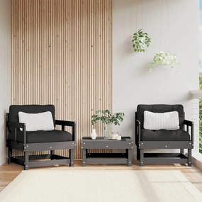 vidaXL Zahradní židle s poduškami 2 ks impregnovaná borovice [825443] Barva: Bílá borovice