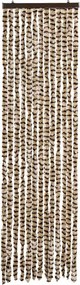 Závěs proti hmyzu béžovo-hnědý 56 x 185 cm Chenille 325448