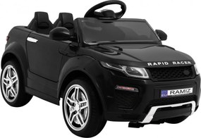 Ramiz Elektrické autíčko Rapid Racer pro děti, černé SUV + dálkové ovládání