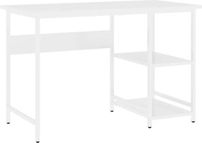 PC stůl bílý 105 x 50 x 72 cm MDF a kov 20551