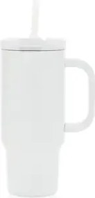 XD Design Uzavíratelný termohrnek s brčkem 480 ml bílá / Termohrnek /