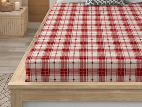 Prostěradlo z mikrovlákna TARTAN HEART barevné 90x200 cm
