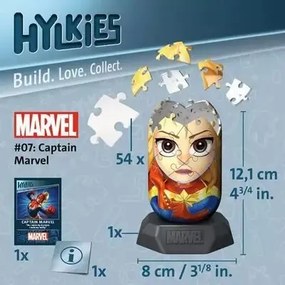 Ravensburger Hylkies: Marvel: Captain Marvel / 3D Puzzle / od 6 let