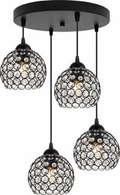 Závěsná Stropní Lampa Glamour Lustr Stropní Svítidlo Křišťály Nad Stůl Koule