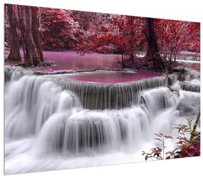 Obraz podzimních vodopádů (100x70 cm)