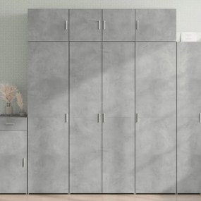 Úložná skříňka betonově šedá 80x42,5x225 cm kompozitní dřevo 3281353