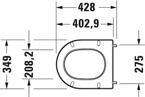 Duravit D-Neo - WC sedátko + sklápěcí automatika, bílá 0021690000