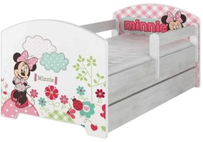 MAXMAX Dětská postel Disney - MYŠKA MINNIE 140x70 cm Postel pro jednoho 140x70 pro holku Ano