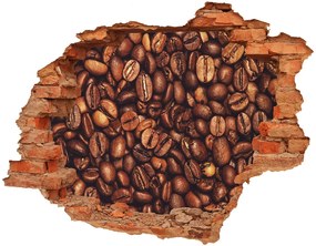 Wallmuralia Samolepící nálepka beton Zrnka kávy 90x70 cm