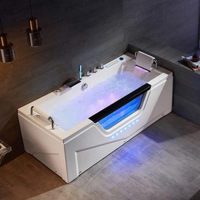 BPS-koupelny Hydromasážní vířivá vana CARINA 938 182x82 s ohřevem vody