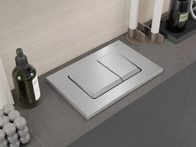 Mexen Fenix 10 XS splachovací tlačítko, matný chrom - 601002