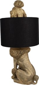 Zlatá stolní lampa Pudl - 30*28*57 cm
