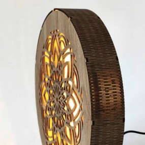 Dřevěná LED lampa Mandala se stmíváním | Stolní svítidlo| SENTOP LED0608