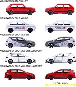 MAJORETTE Dárková sada VW Golf GTI / Kovová autíčka / volnoběžná / 1:6