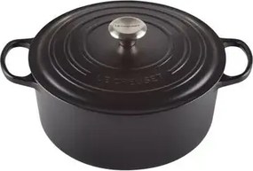 Le Creuset Signature Hrnec s poklicí 22 cm černá