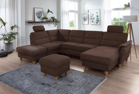 XXXLutz SEDACÍ SOUPRAVA, textil, tmavě hnědá Sit & More - Sedací soupravy - 00014401972C