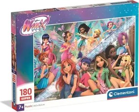 CLEMENTONI Puzzle Winx SUPER / 180 dílků / od 7 let