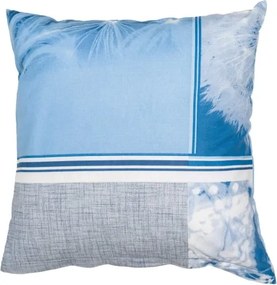 DADKA Bavlněné povlečení Pampelišky 3D modré 240x200, 2x 70x90 cm