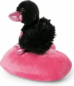 NICI plyš Love Černá labuť se srdíčkem 10cm / GREEN kolekce / od 0 měs
