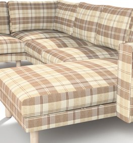 Potah na pohovku IKEA Norsborg rohová, 5-místná se šezlongem barva béžová látka pletený vzor, vzorované