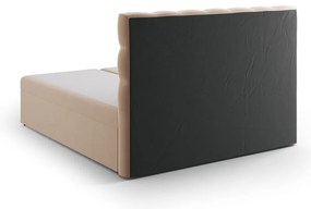 Světle hnědá boxspring postel s úložným prostorem 180x200 cm Bali – Cosmopolitan Design