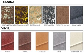 Vomaks Rohová lavice KANADA Barva: ořech, Materiál: tkanina - scotland brown