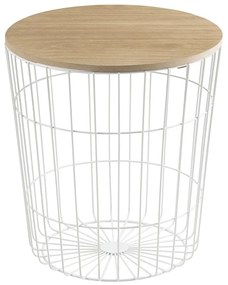 Design scandinavia Konferenční stolek Pavola, 43 cm, bílá