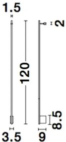 LED nástěnné svítidlo Gropius 120