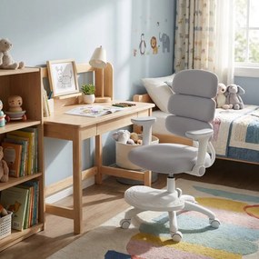 Dětská rostoucí židle Neoseat KIDDY THREE — látka,  pratelný potah, šedá