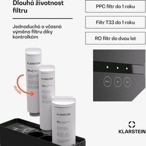 Klarstein PureFina 600, filtrační systém, reverzní osmóza, 600 GPD / 2270 l/d